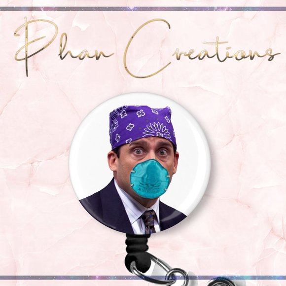 Accessories | Prison Mike Id Badge Reel The Office Badge Retractable ...